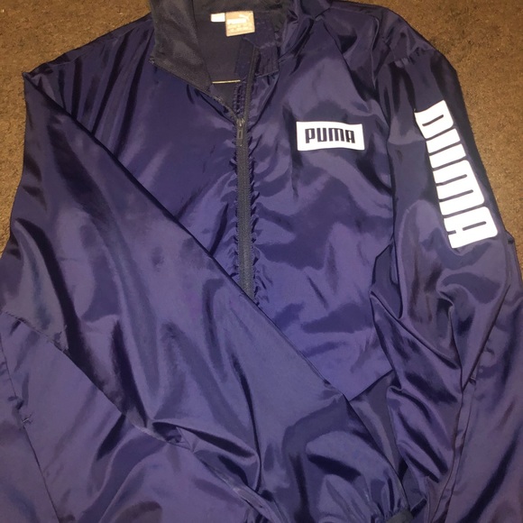Puma | Jackets & Coats | Puma Navy Blue Light Jacket | Poshmark